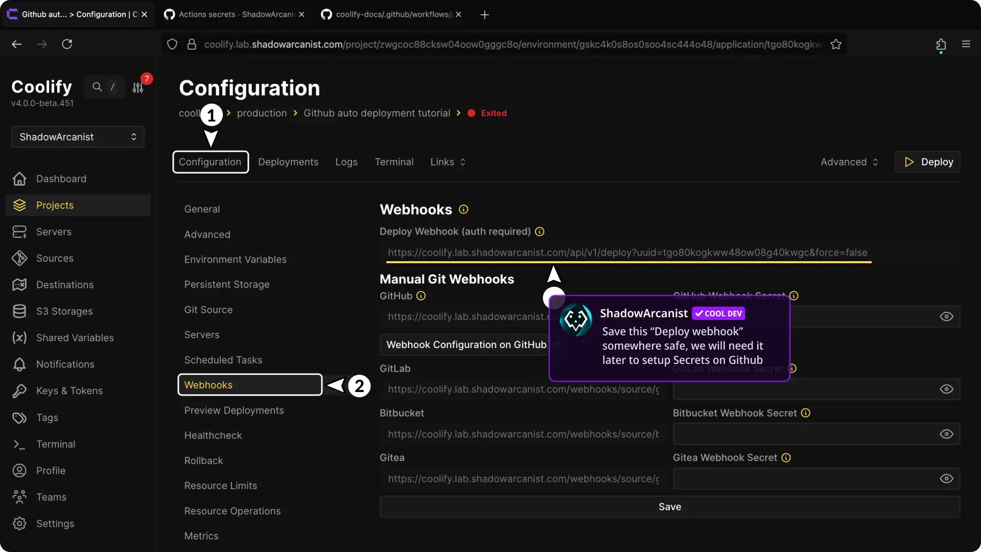 GitHub Actions | Coolify Docs