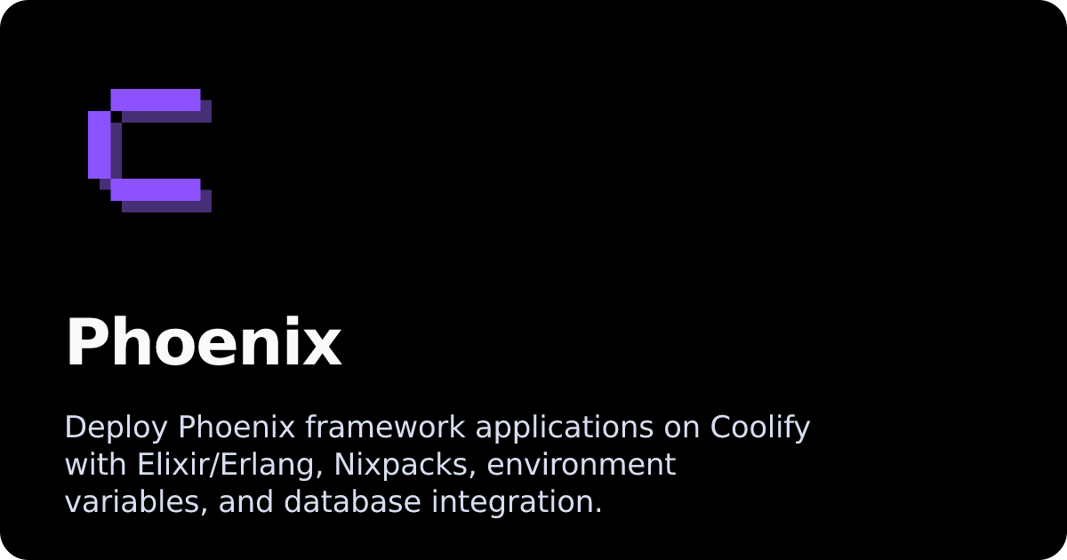 Phoenix | Coolify Docs